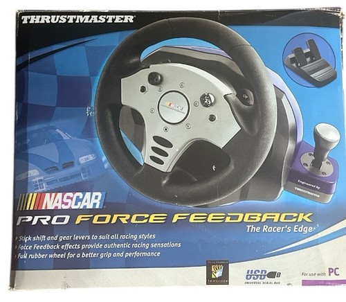 Thrustmaster Pro Force Feedback NASCAR USB Racing Wheel For PC - Tested ...