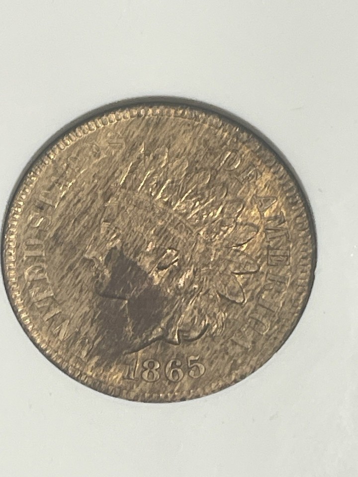 1865 Indian Head Penny Graded MS-63 RB By ANACS. | eBay