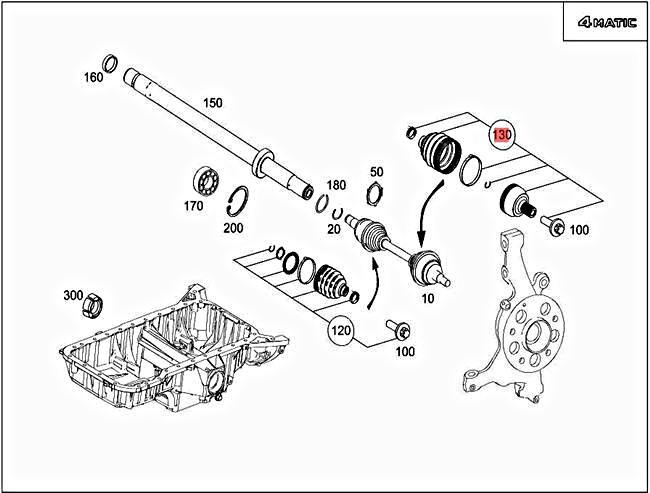 Genuine MERCEDES C207 C216 S204 S212 W204 W212 Rs elastomeric boot ...