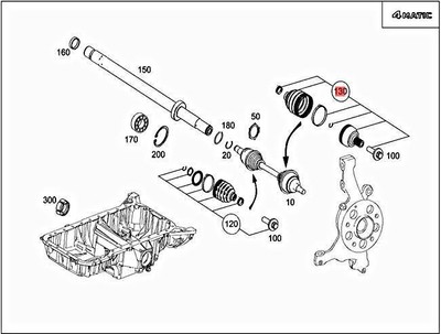 Genuine MERCEDES C207 C216 S204 S212 W204 W212 Rs elastomeric boot ...