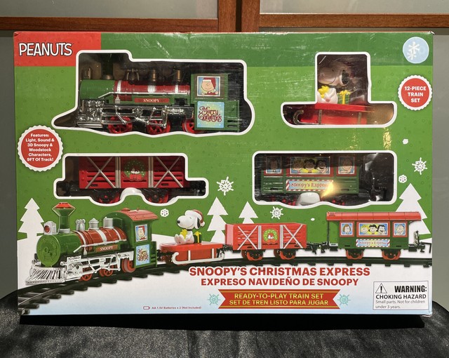 Peanuts Snoopy’s Christmas Express Holiday 12 PC Train Set for sale ...