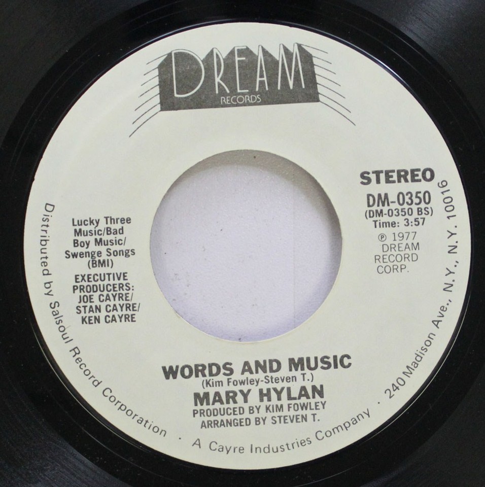 Pop Nm! 45 Mary Hylan - Tomorrow / Words And Music On Dream Records | eBay