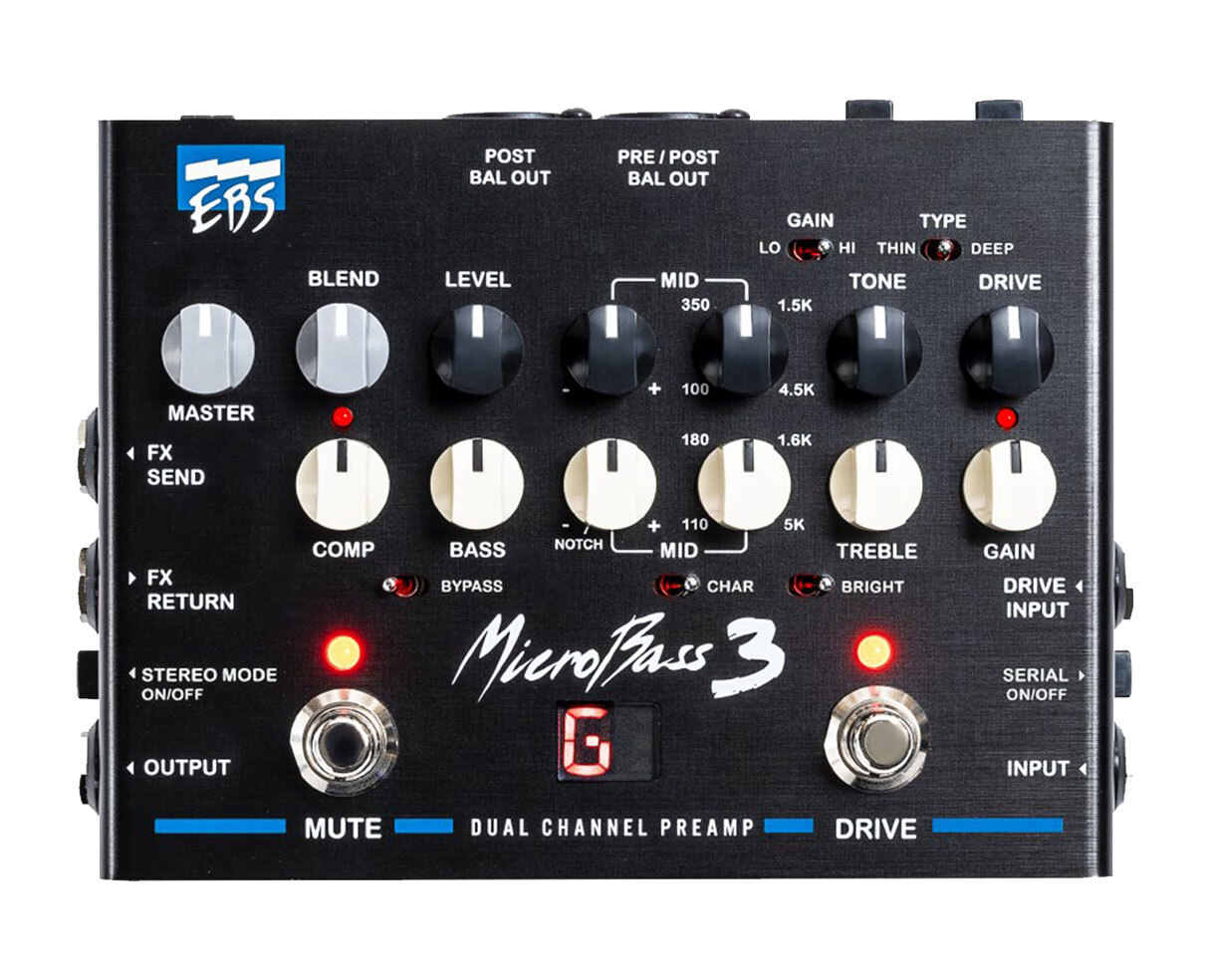 EBS MicroBass 3 2-Channel Bass Preamp Pedal | eBay