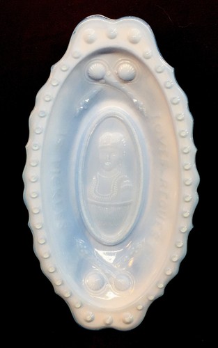 Boyd Art Glass Large Pickle Dish Alpine Blue 1998 | eBay