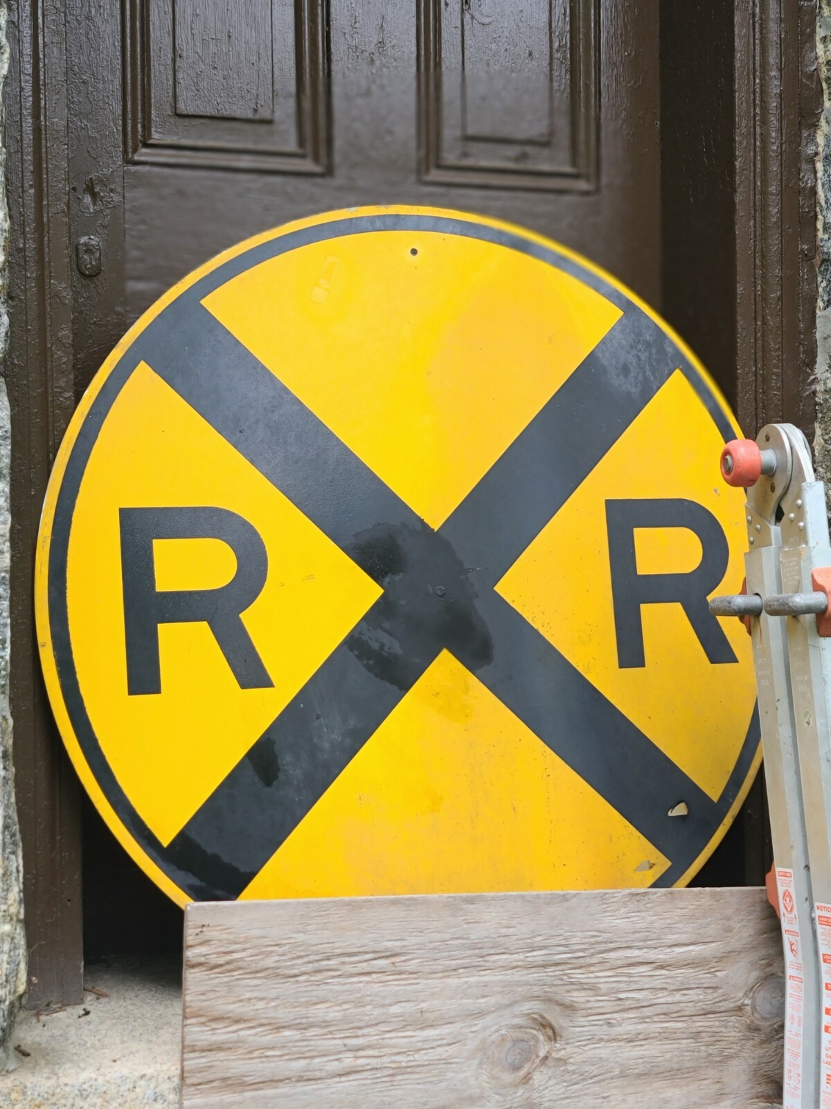 Authentic Retired Raiload Sign "RXR" - 36" Round Vintage Train Crossing ...