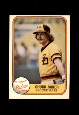 1981 FLEER BASEBALL CARD SAN DIEGO PADRES #500 CHUCK BAKER | eBay