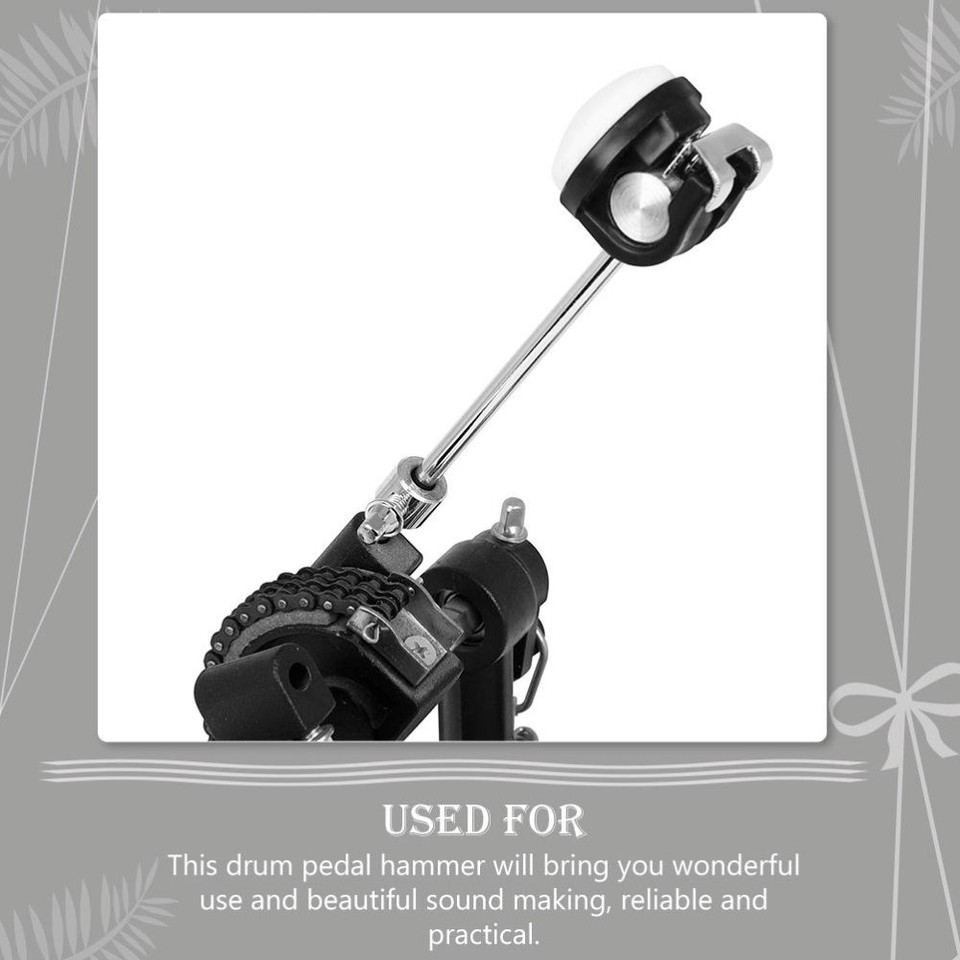 Set of 2 Jazz Drum Hammer Head Percussion Instrument Pedal Hammers ...