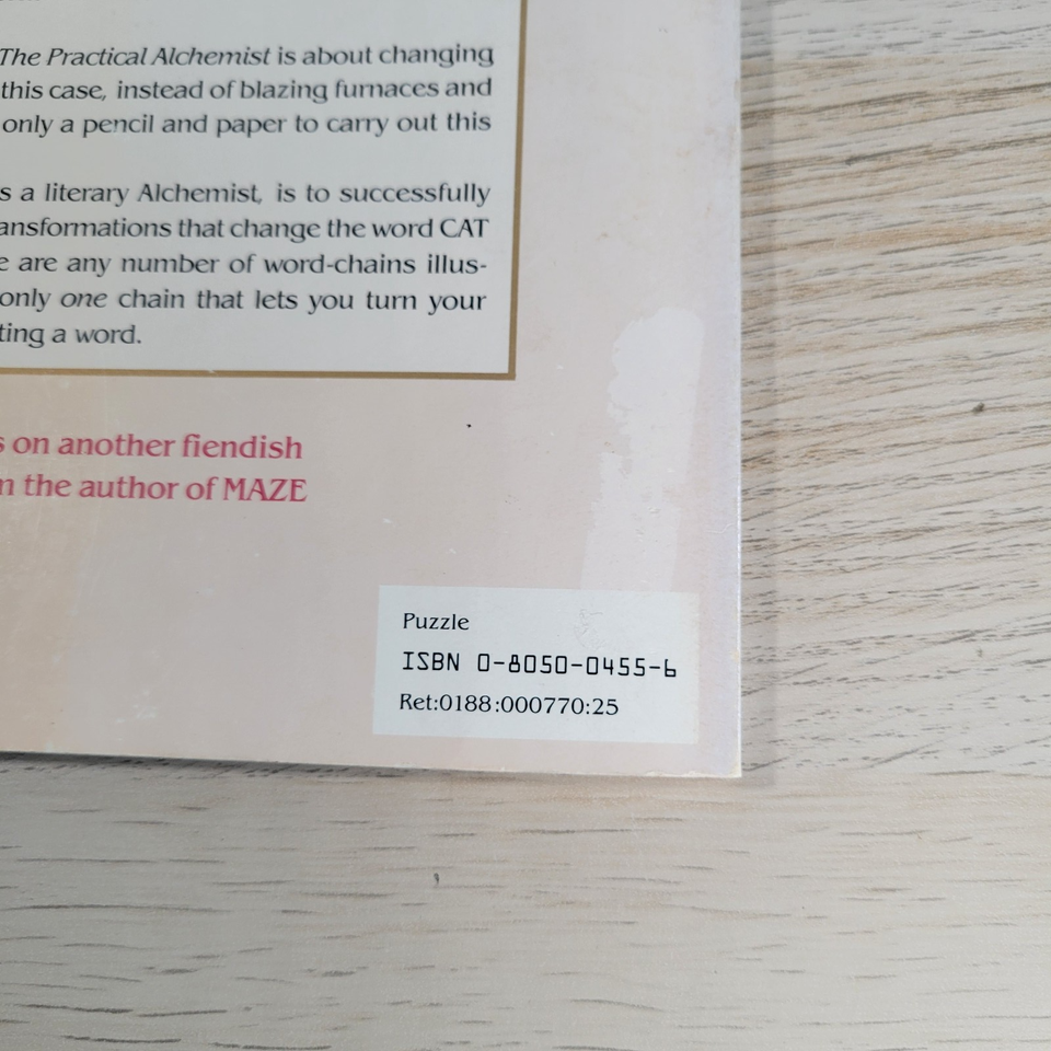The Practical Alchemist Puzzle Book Christopher Manson Maze Vtg 1988 1st Ed Rare | eBay