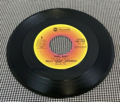 BILLY CRASH CRADDOCK - RUBY, BABY - ABC RECORDS 7" SINGLE VINYL 45 (TY ...