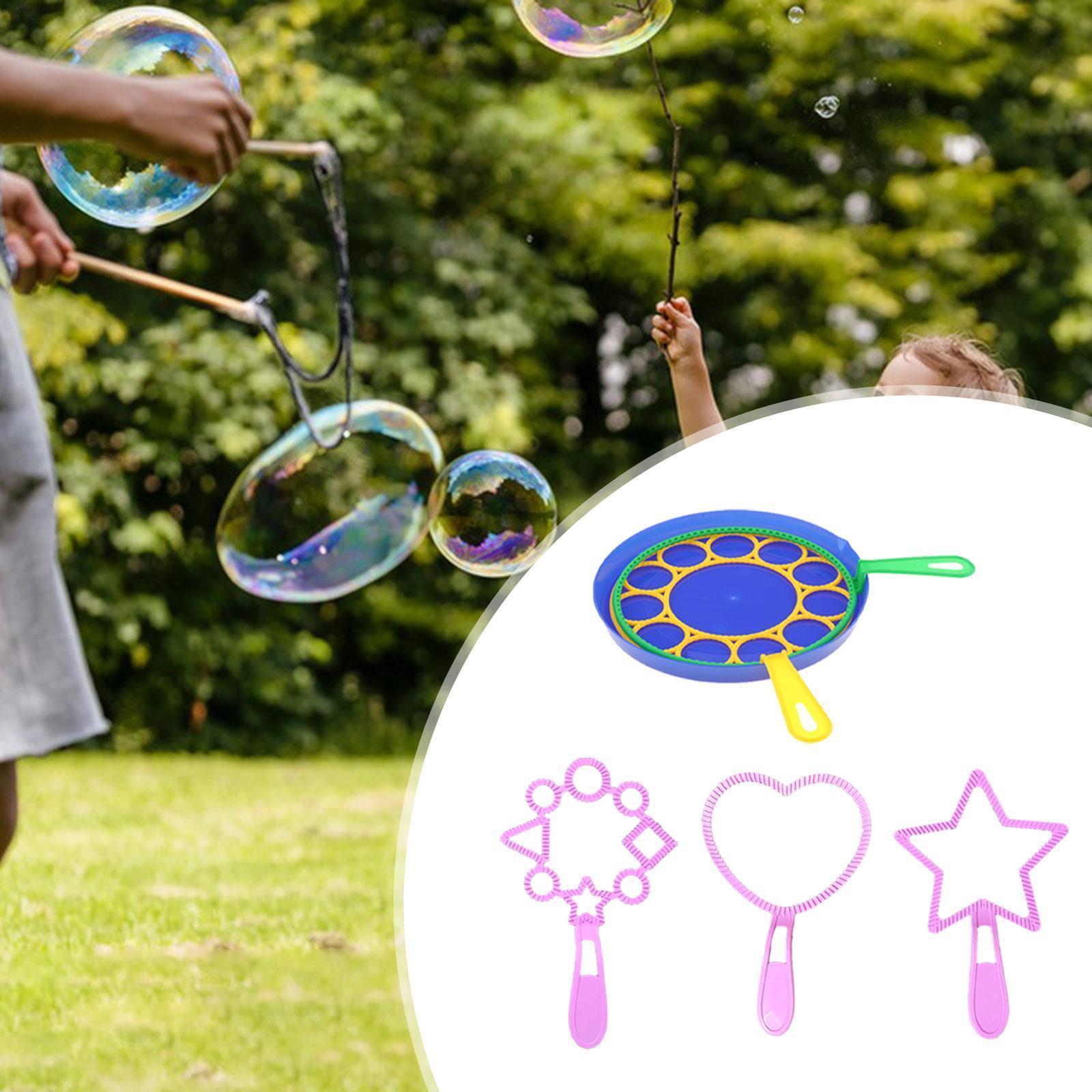 Giant Bubble Maker Wand Kits with Tray, Party Favor, Beach Pool Game ...