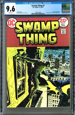Swamp Thing #7 (1973) CGC 9.6 Pristine White! 1st Batman Meets Swamp ...
