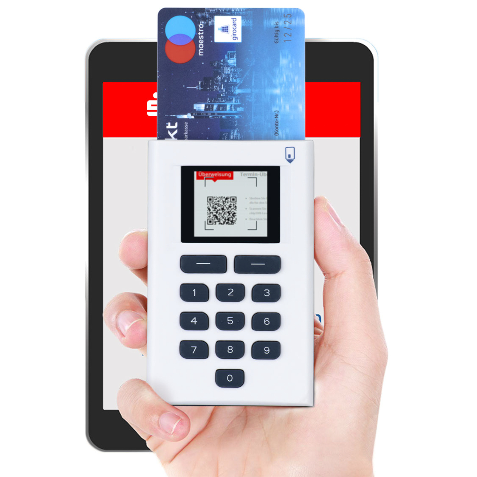 Digipass 882 QR Chip-TAN-Generator | Weiß | Nur für Sparkasse, DKB und ...