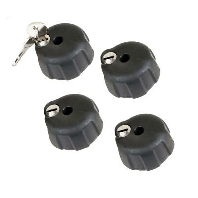 Drehknauf / Knebelmutter / Handrad M8 Mutter abschließbar - 4x Set mit ...