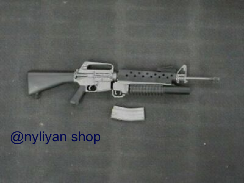 1/6 M16A1+M203 Vietnam War US Soildier Military Assault Rifle Weapon ...