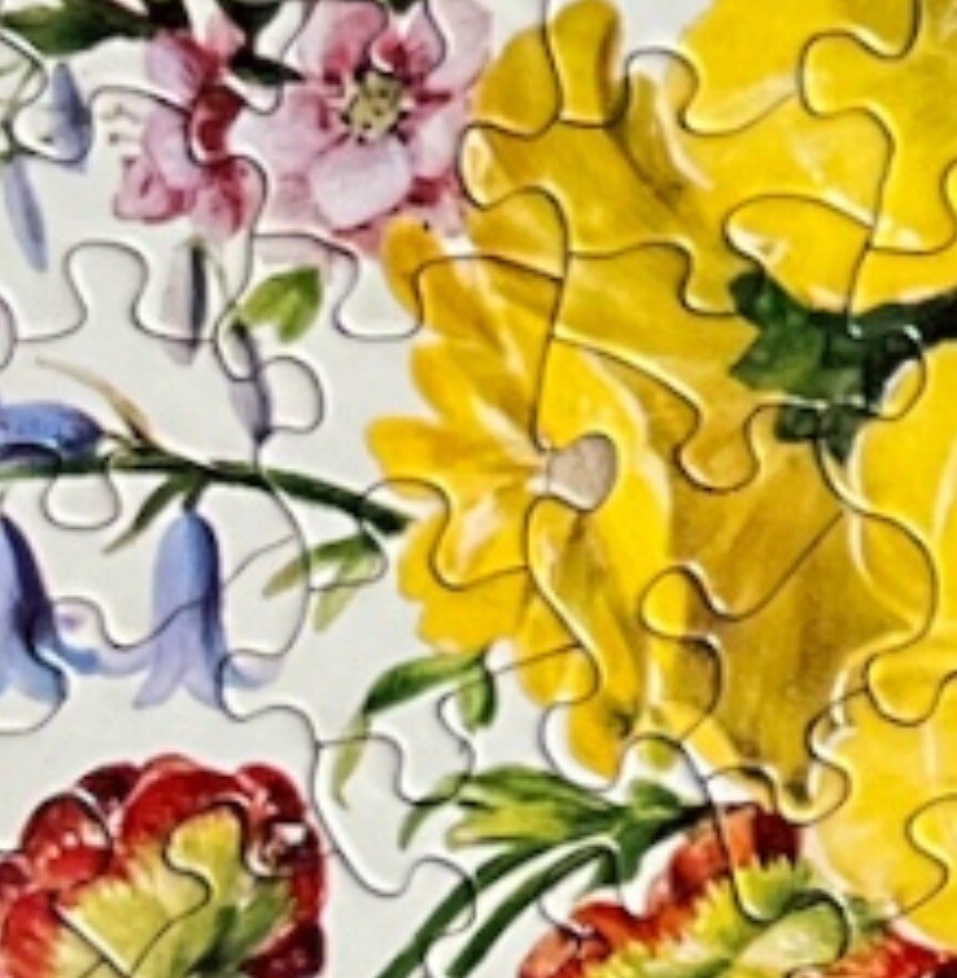 Vintage 1965 Springbok Circular Puzzle BOUQUET OF FLOWERS 500+pcs ...