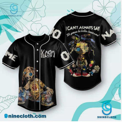 Custom Name And Number Korn Band Music baseball jersey, new 3d gift | eBay