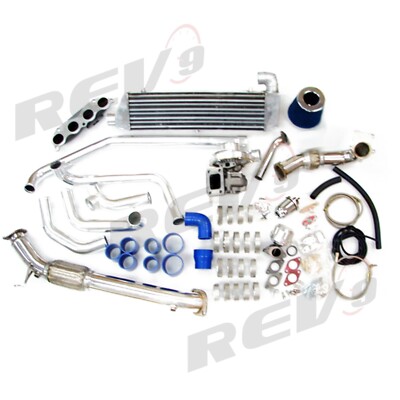 Rev9 T3 T3T4 Turbo TurboCharger Complete Starter Kit Bolt-On For Acura ...