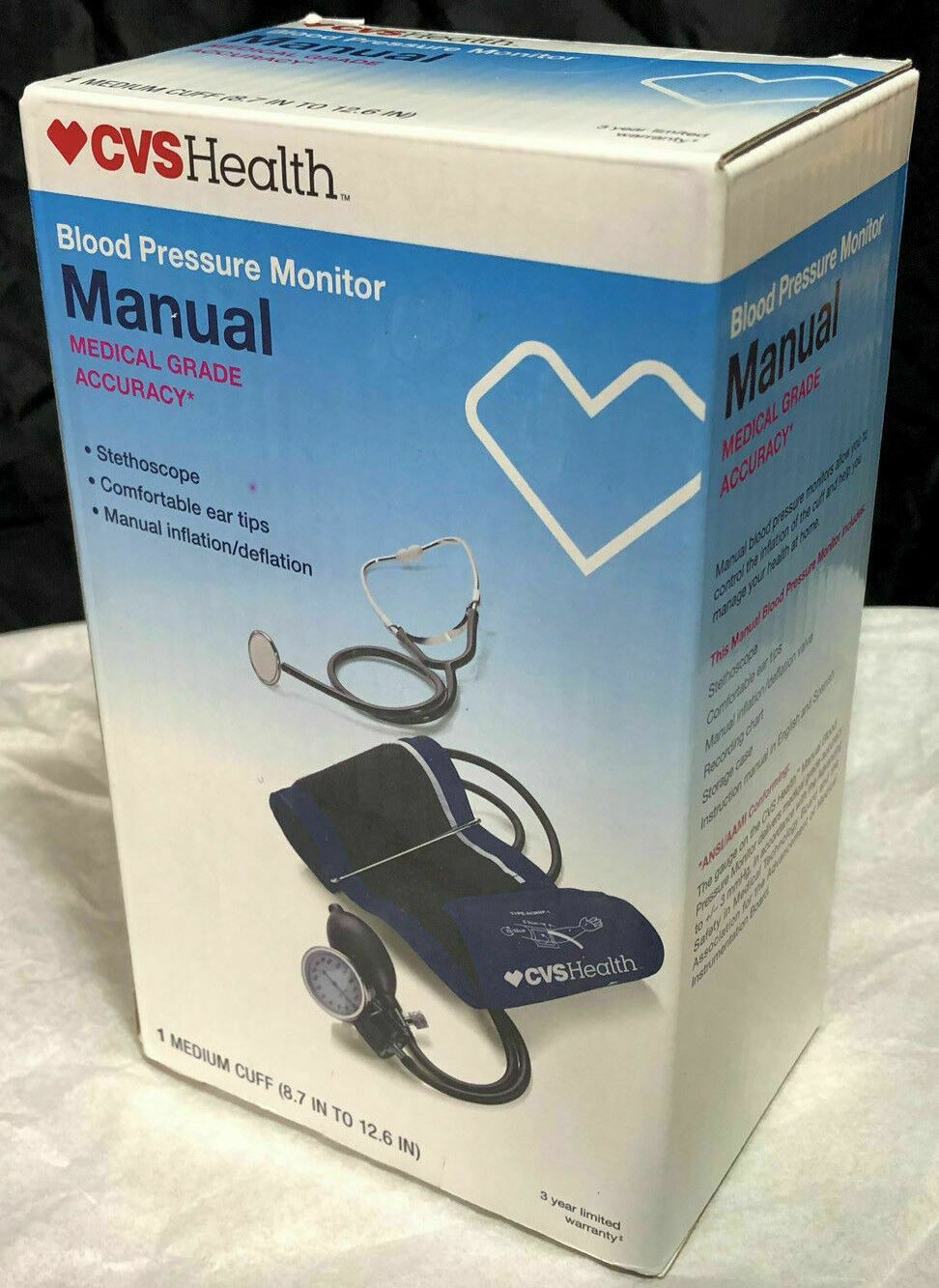 CVS Health Blood Pressure Monitor with Stethoscope - Medical Grade ...