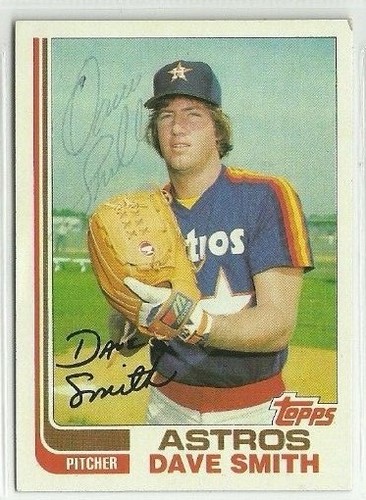Dave Smith 1982 Topps autographed auto signed card Houston Astros | eBay