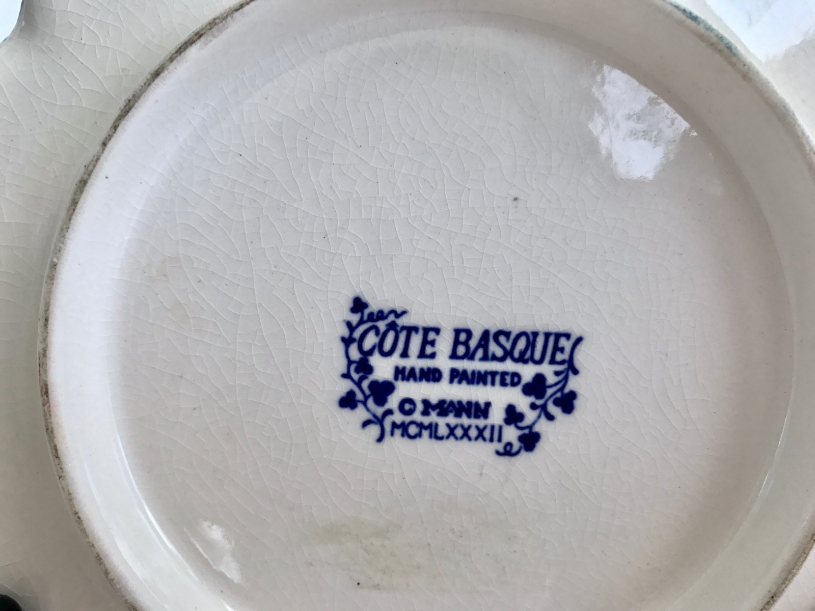 Vintage Mann Cote Basque Hand Painted 6 1/2" Round Trivet | eBay