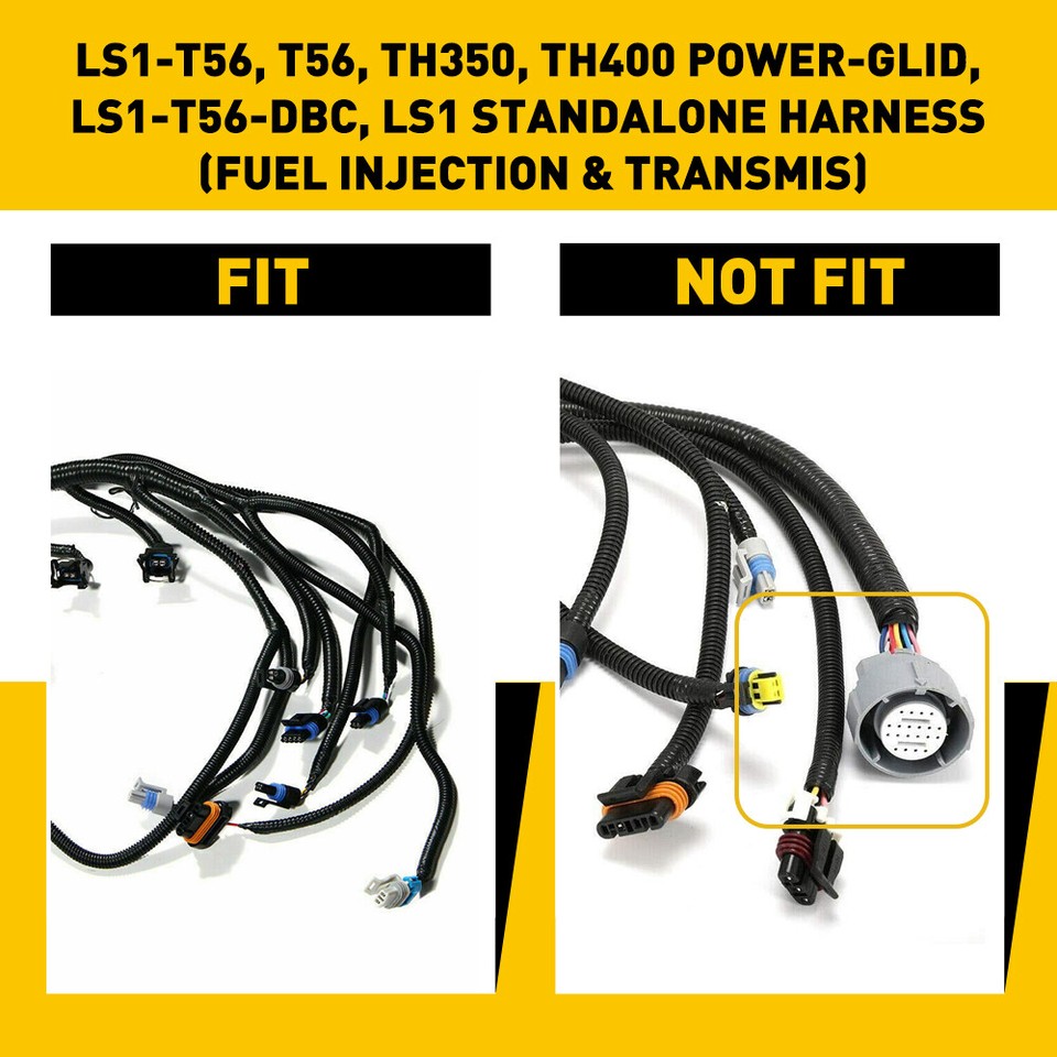 LS SWAP DBC Standalone Wiring Harness w/ 4L80E 4.8 5.3 6.0L For 97-06 ...