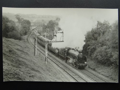 Sussex CROWHURST RAILWAY STATION Steam Locomotive 30900 c1950s RP ...