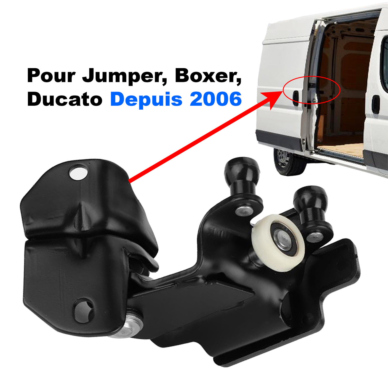 Rouleau Guide Porte Latérale Coulissante Prévu pour Boxer Ducato Jumper ...