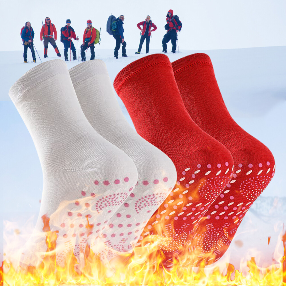 4Pairs Elastic Soft Electromagnetic Heating Socks Cozy for Winter ...