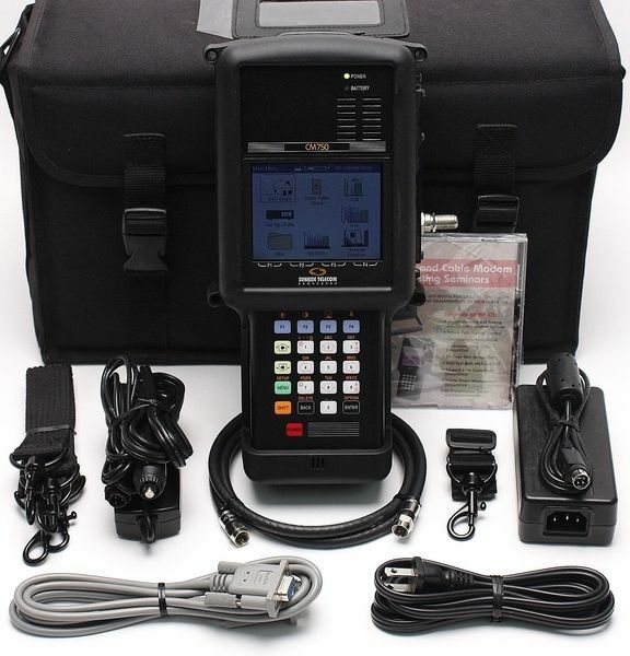 Sunrise Telecom CM750 Portable IP Cable Modem Analyzer Kit for sale ...