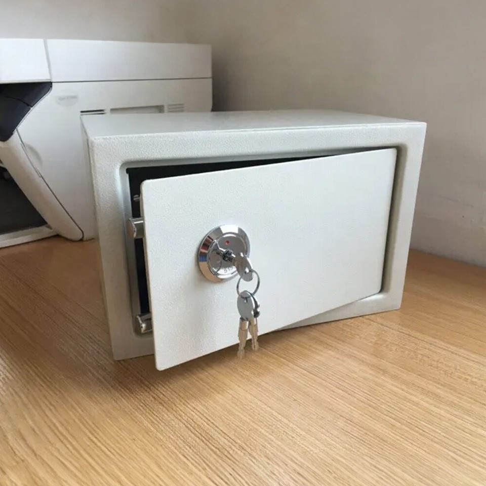 6L Steel Safe Box Heavy Duty Fireproof Home Office Money Cash Valuables ...