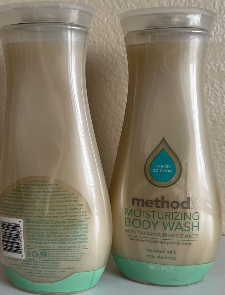 2X Method Body Wash Moisturizing Coconut Milk 18 Oz Each | eBay