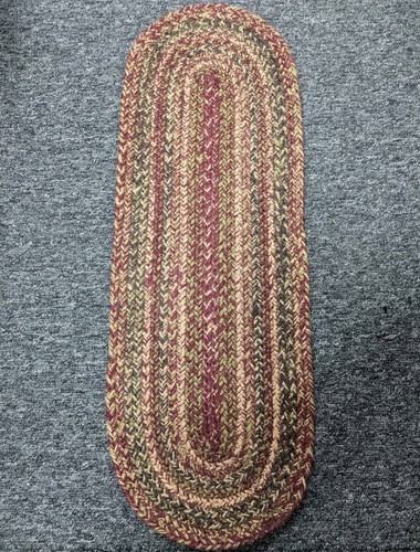 NEW Primitive Country Farmhouse Braided Table Top Runner | eBay