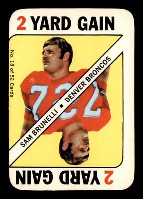 SAM BRUNELLI 1971 TOPPS GAME INSERTS CARD 1971 NO 18 EX+ 22803 | eBay