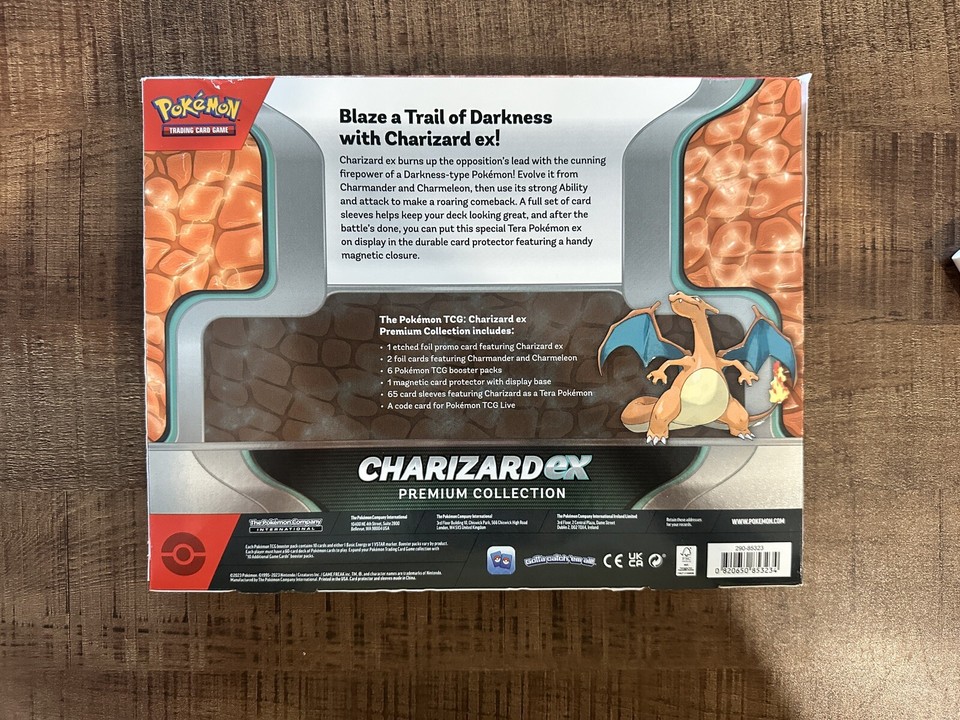 Pokémon TCG: Charizard ex Premium Collection Box - 6 Packs New Sealed ...