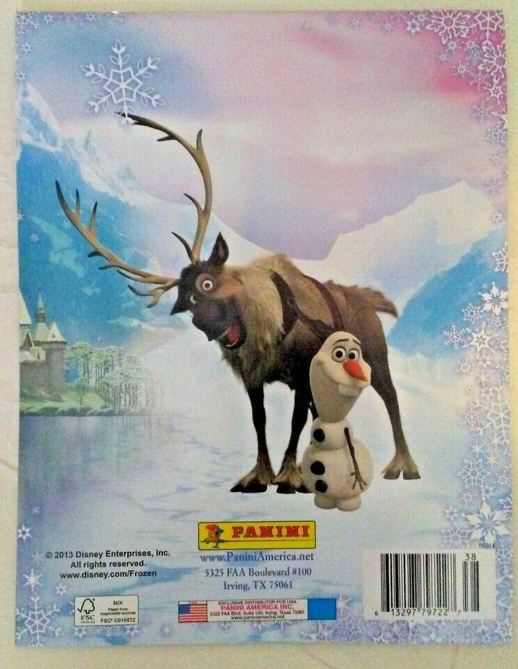 Panini Disney Frozen Sticker Album With 10 STICKERS + 15 PACKS OF ...