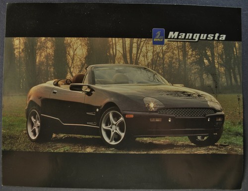 2000-2001 Qvale Modena Mangusta Rototop Brochure Sheet Excellent ...