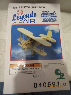 Bristol Bulldog Legends of the Air 403 3D Balsa Wood Model Kit Puzzle ...