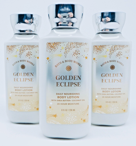 3 BATH & BODY WORKS GOLDEN ECLIPSE DAILY NOURISHING MOISTURE BODY ...