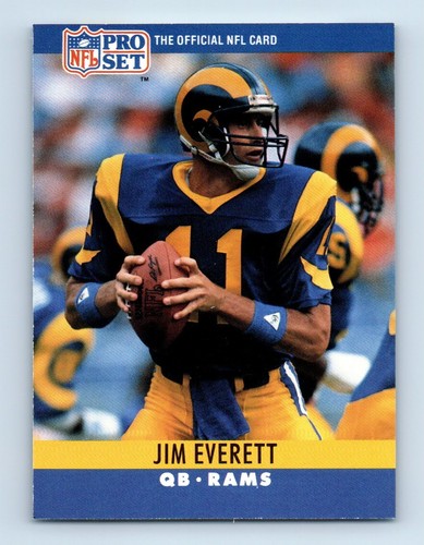 1990 Pro Set Jim Everett Los Angeles Rams #165 | eBay