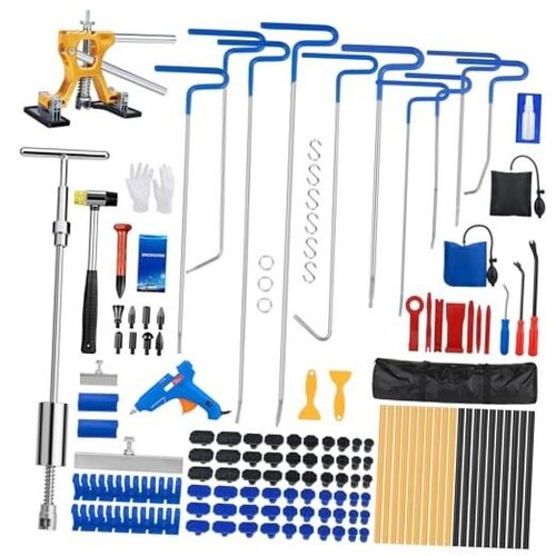 Paintless Dent Repair Rods, 139Pcs Dent Puller Kit with Dent Rods & 2 ...