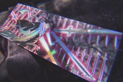 BYAKUYA Sticker Slap Spot Holographic Weatherproof 8”x3” Anime BLEACH ...