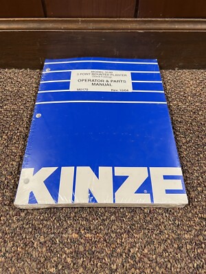 New In Plastic Kinze 3140 Stack Fold Planter Operators Parts Manual | eBay
