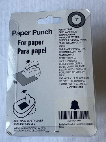 1 inch, Bell Punch for Paper Crafting, Bell Shape Hole Puncher (QTY 8 ...