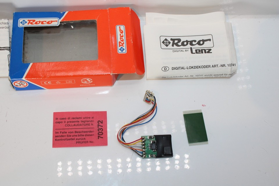 2 x Roco / Lenz 10741 8-Pin DCC Digital Locomotive Decoders - Unused ...