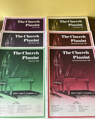 The Church Pianist LOT Of 6 1996 Piano Sheet Music Religious Devotional ...