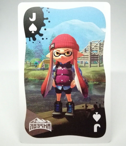 Inkling J Jack Spade Splatoon Coordinates Playing Cards 2015 Nintendo ...