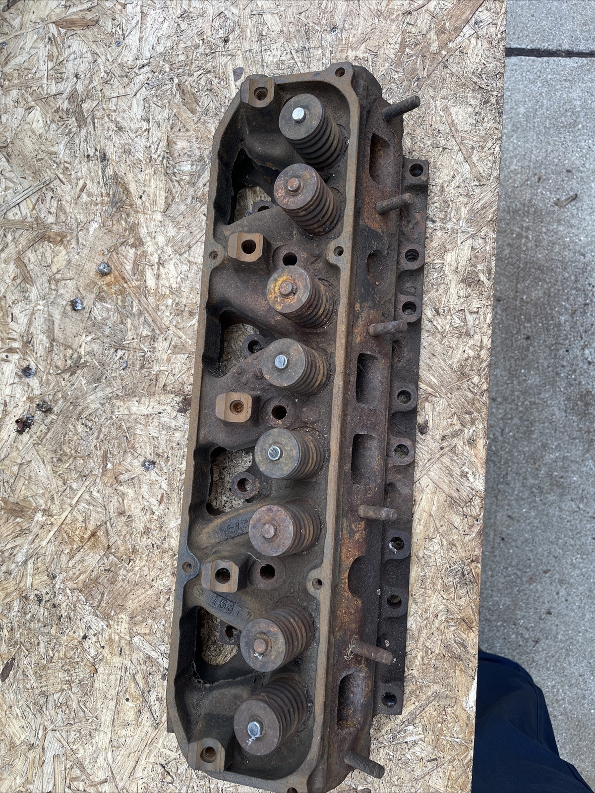 ONE OEM Original 1977 Big Block Mopar 452 Cylinder Head Chrysler Dodge ...