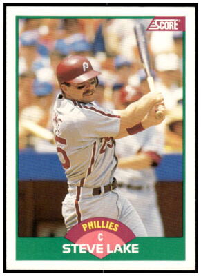 1989 Score Rookie & Traded #12T Steve Lake EX/NM | eBay