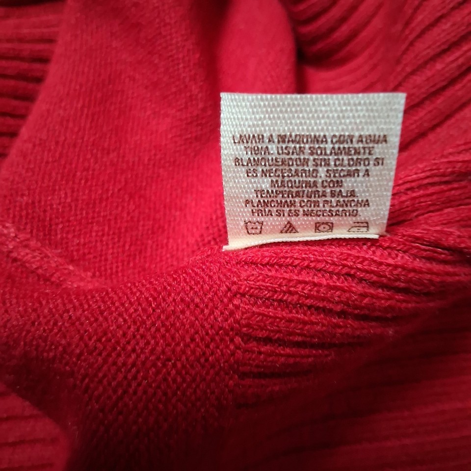 Route 66 Sweater Women Medium Red V Neck Baby Pocket Wide Cuff NEW Y2K ...