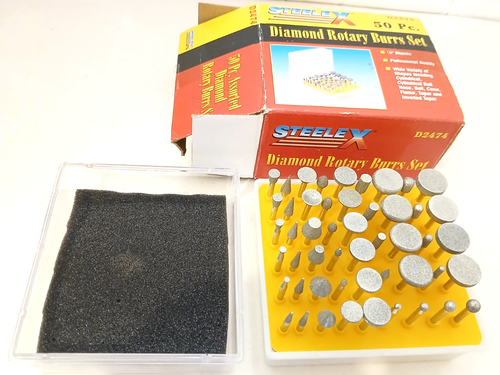 STEELEX DIAMOND ROTARY BURRS SET 50 PC D2474 | eBay